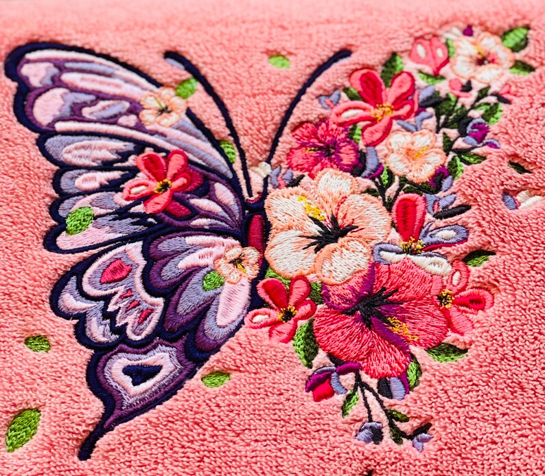 Personalized Butterfly Towel // Wedding Gift // Bath Towel Set // House ...