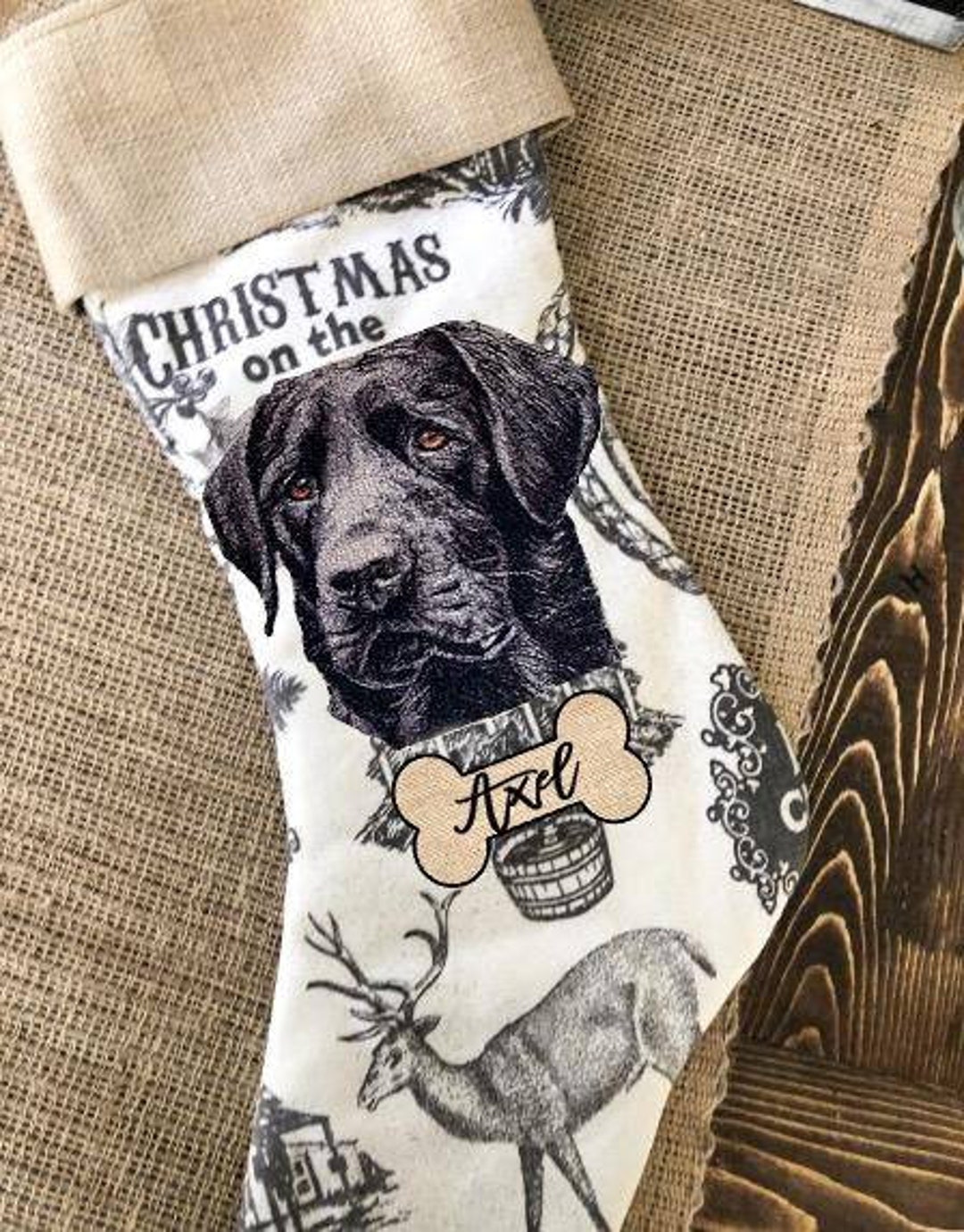 Dog Christmas Stocking / Personalized Pet Stocking / Pet Stocking With ...