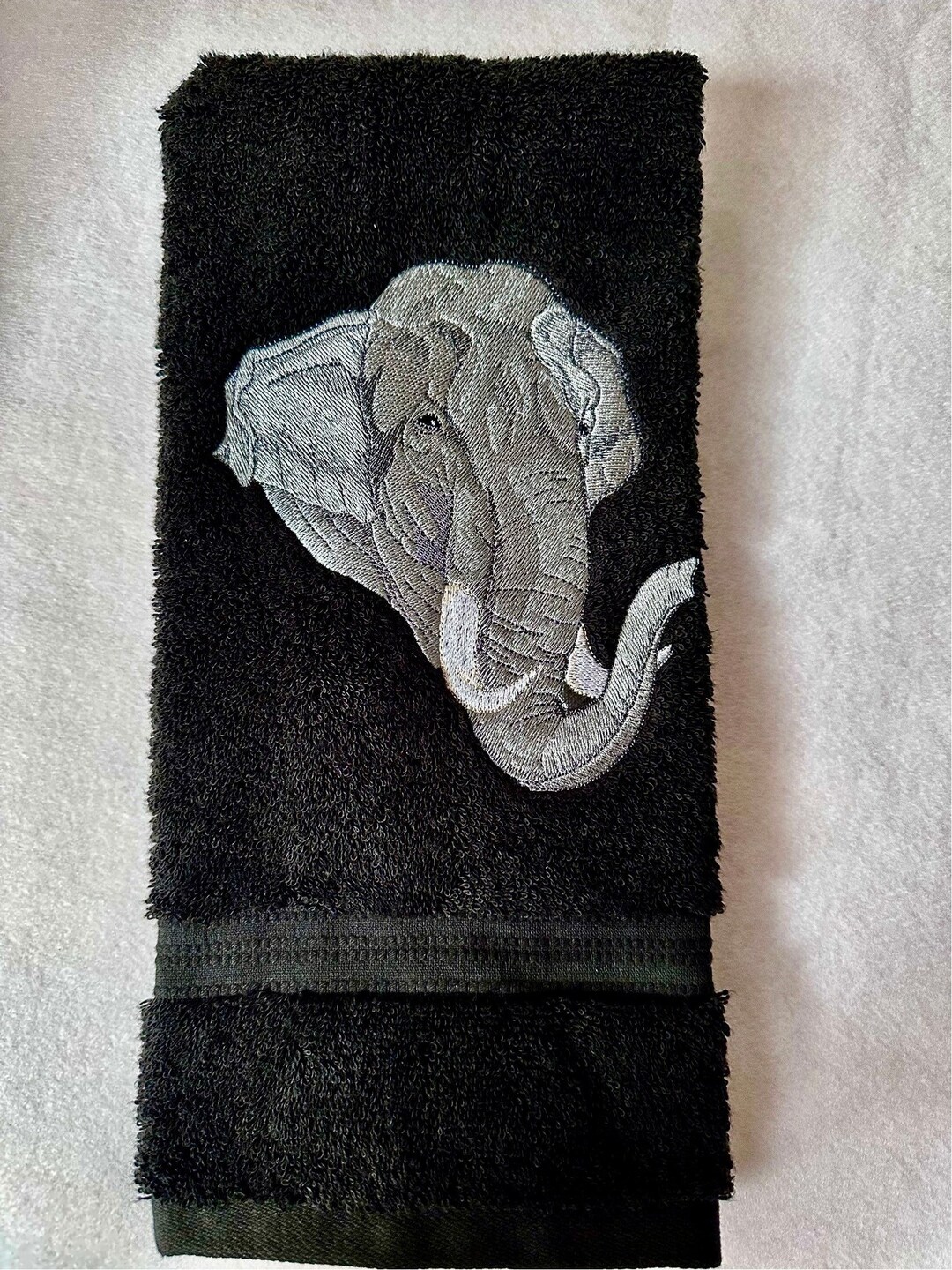 Elephant Towels // Safari Towels// Jungle Animals // Embroidery Towels ...