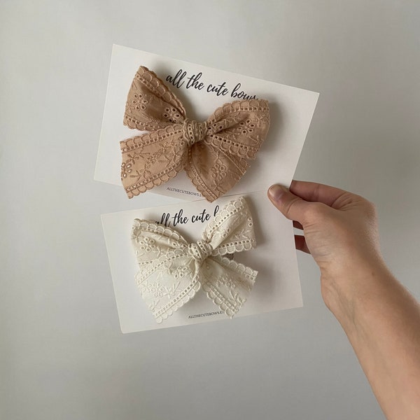 Lace Hair Clips - Etsy