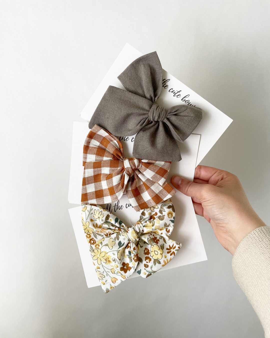 Pinwheel Bows, Neutral Bows, Baby Accessories, Simple, Modern - Etsy