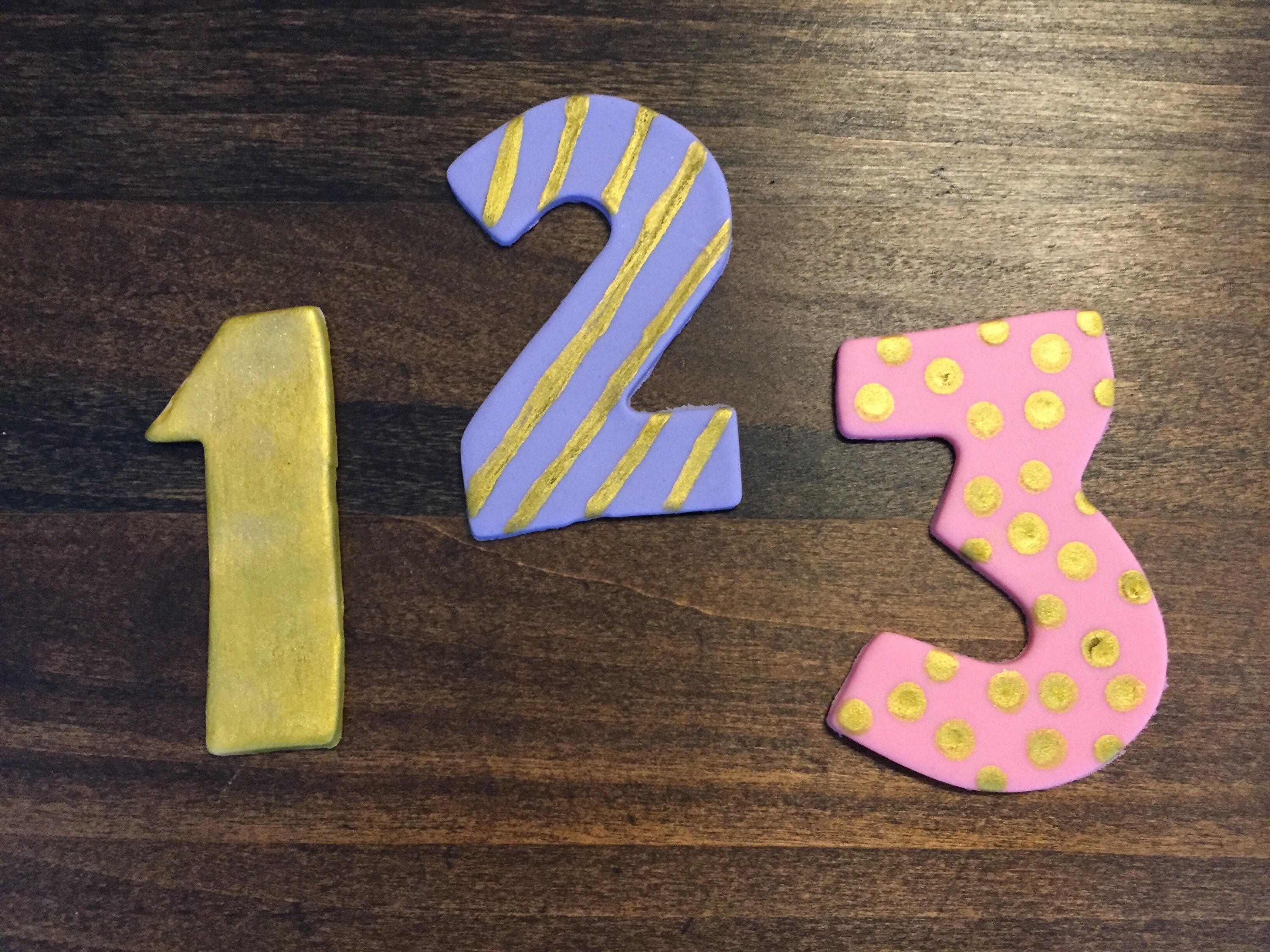 Custom Fondant Numbers Fondant Cupcake and Cake Topper - Etsy