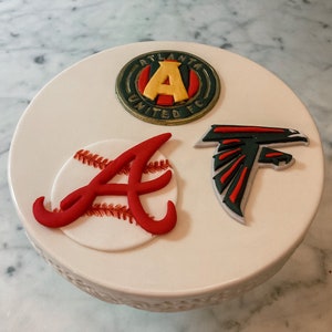 Fondant Sports Team Decoration Assortment 3 Pieces Total- 1 Falcons ...