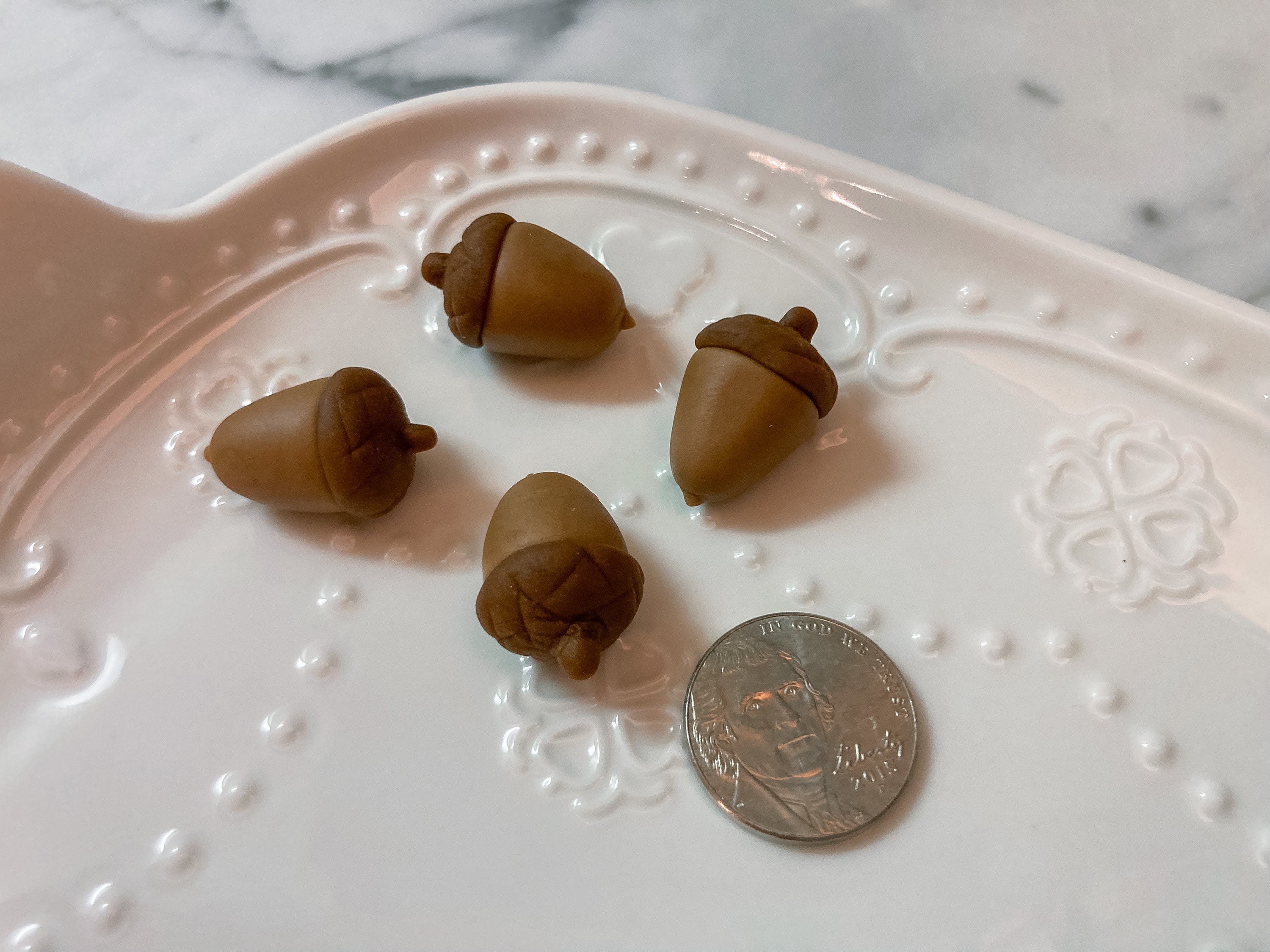 Mini Fondant Nuts 10 Mini Acorns Edible Cake Decorations - Etsy