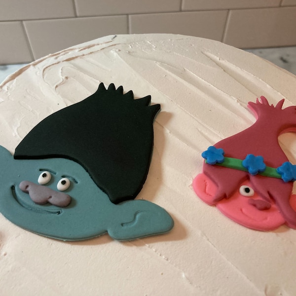 Trolls Cake Toppers - Etsy