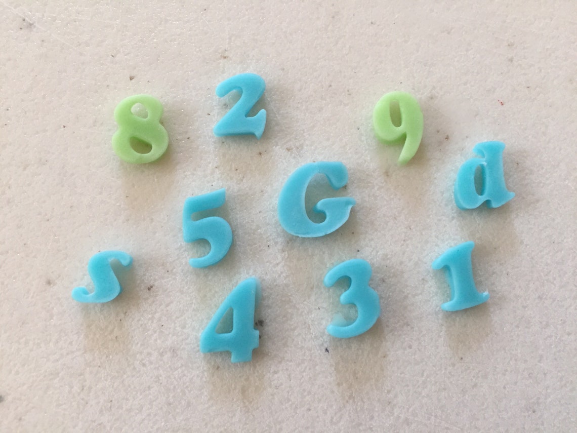 Custom Fondant Letters/numbers Fondant Cupcake and Cake - Etsy