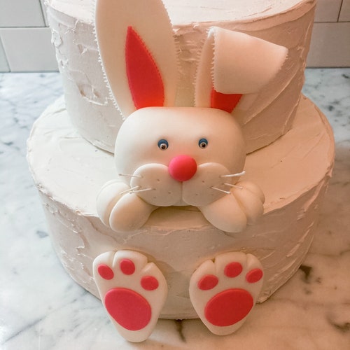 Bunny Cake Topper - Etsy
