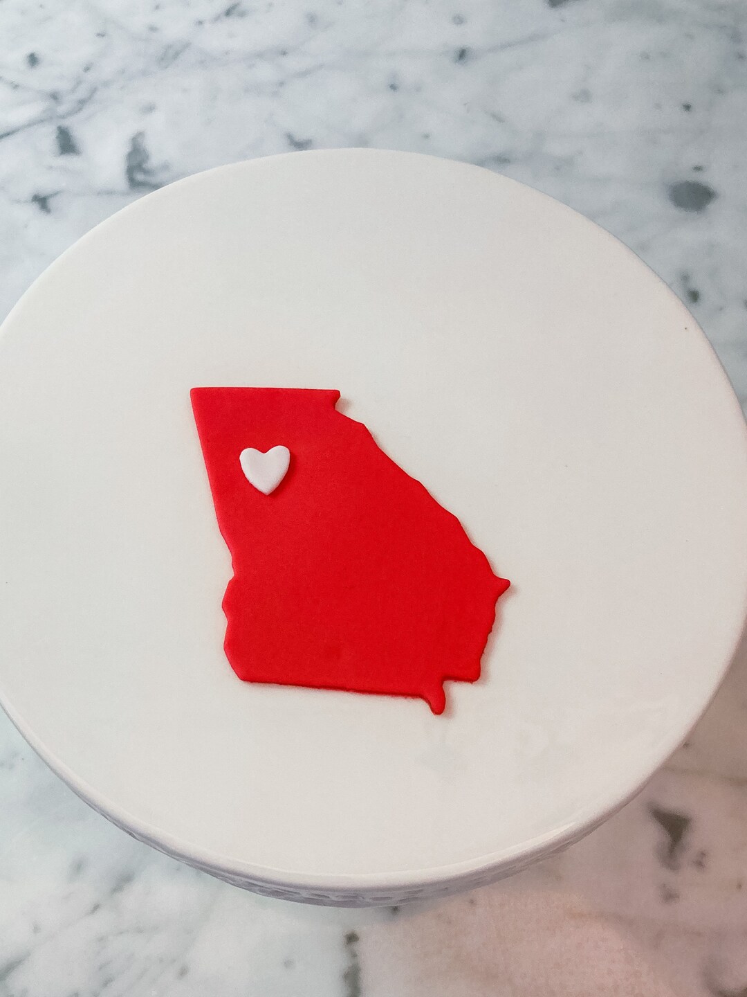 Georgia Fondant Creation, Cake Topper, GA Cake Decoration - Etsy