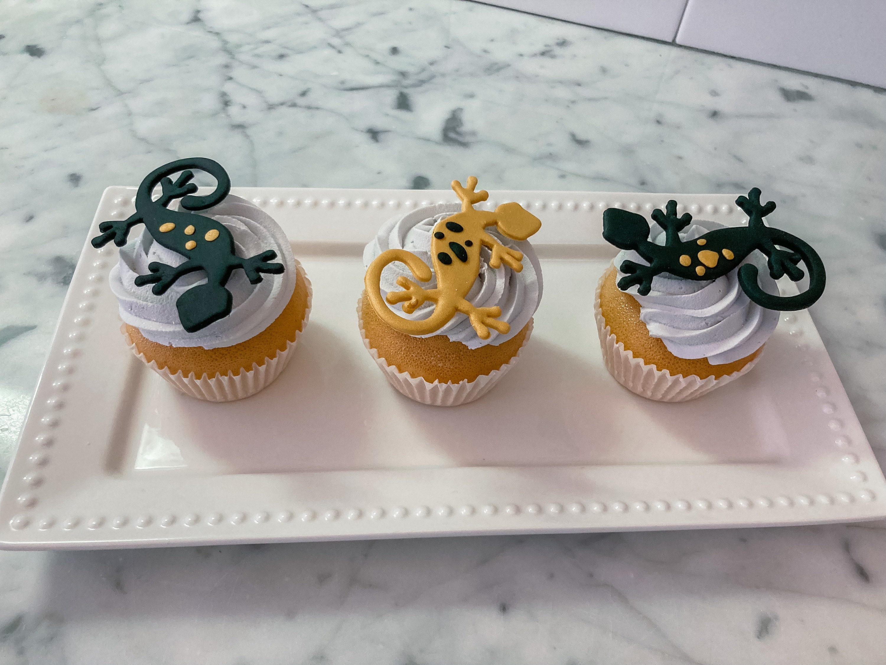 Lizard Fondant Cupcake Toppers Set of 6 Toppers - Etsy