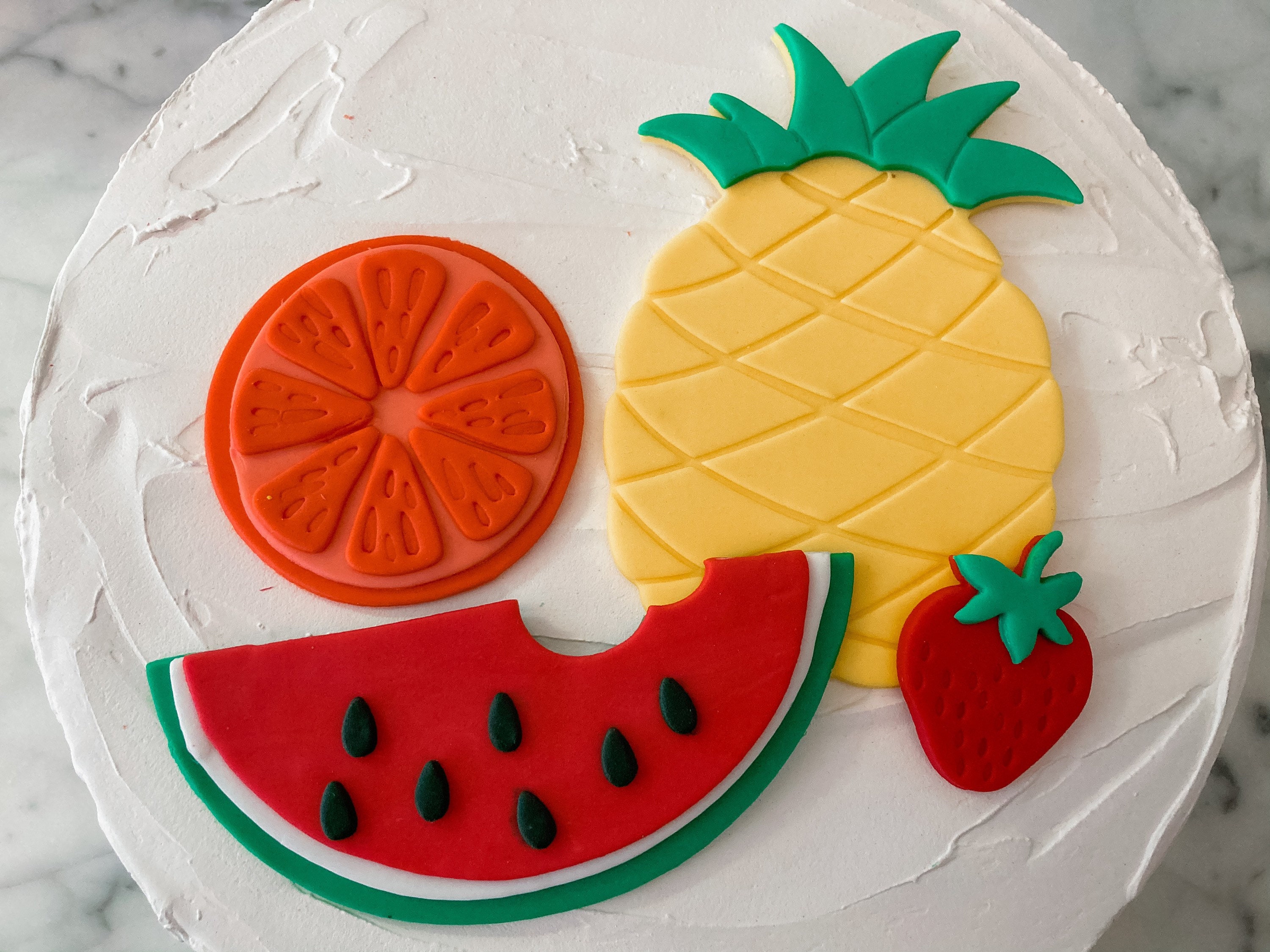 Fruit Fondant Cake Topper Cake Topper Cake Decoration Kids - Etsy