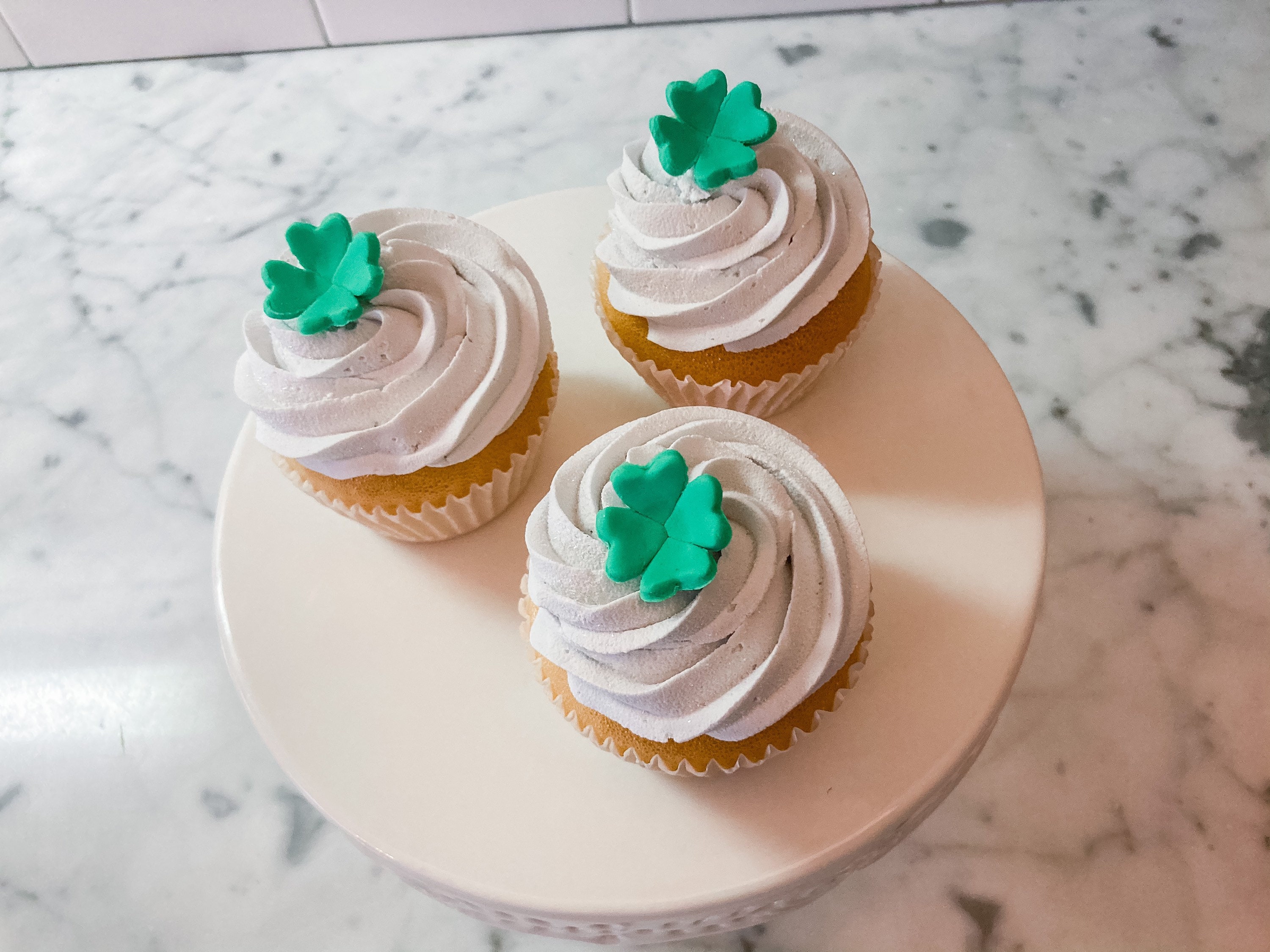Spring fondant clovers 12 pieces cupcake/cake decorations | Etsy