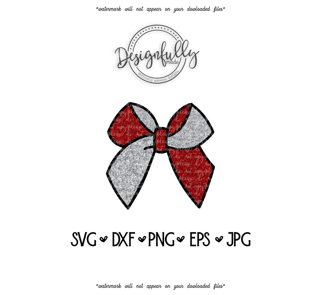 Cheer Bow, Cheerleader, Cheer Mom, Cheer Team, Hair Bow, Big Cheer, SVG ...