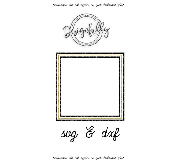Double Square Frame Triple Square Frame Frame SVG Border - Etsy