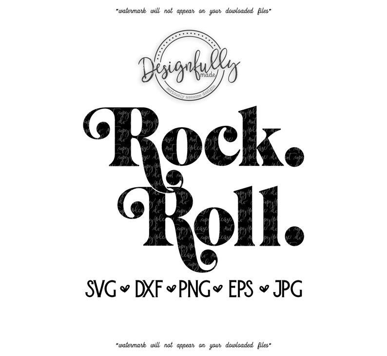 Rock & Roll SVG, Concert Shirt, Music Festival, Cutting File - Etsy