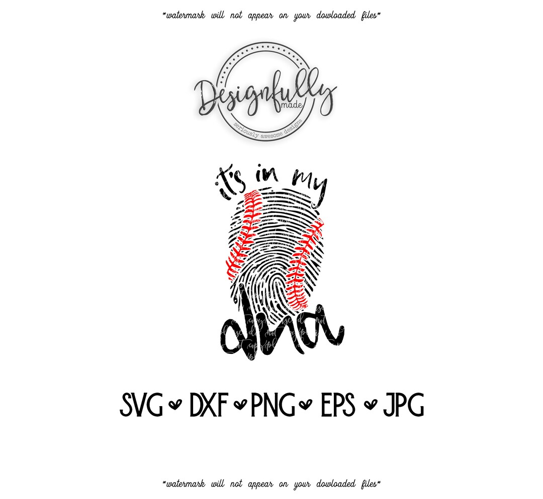 It's in My DNA, Baseball Player, Thumbprint, Baseball Seam, Baseball ...