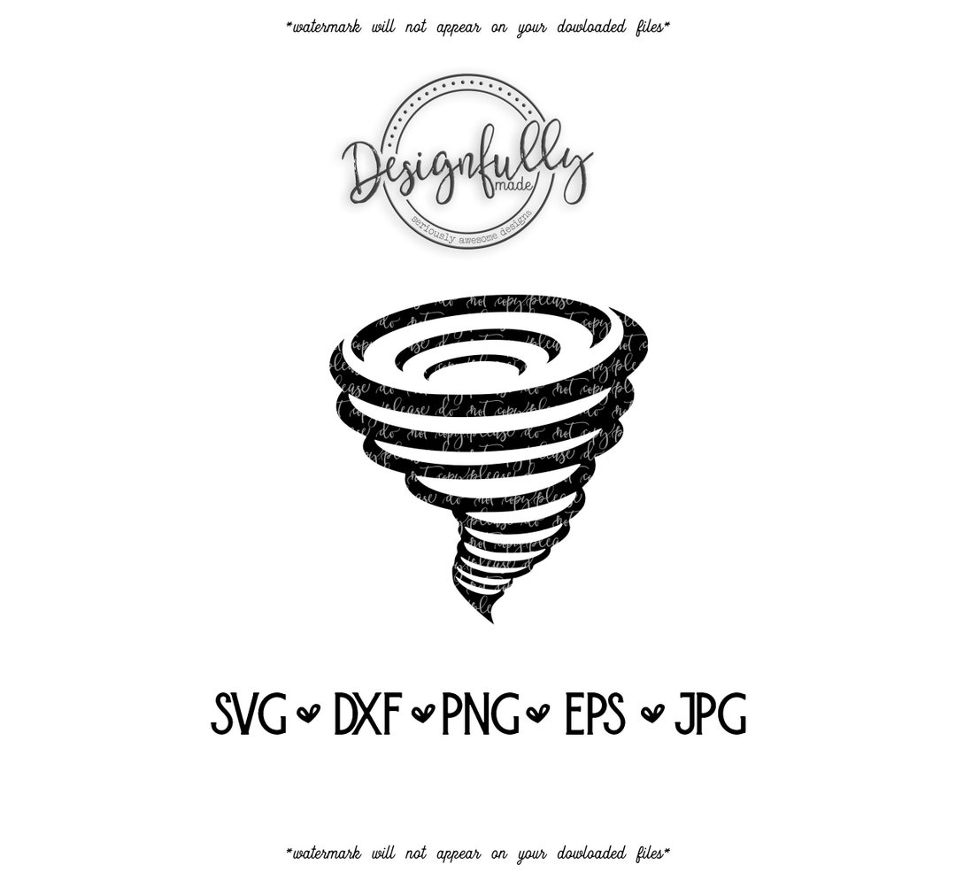Tornado SVG, Tornado Cut File, Twister SVG, Tornado Clipart, Hurricane ...