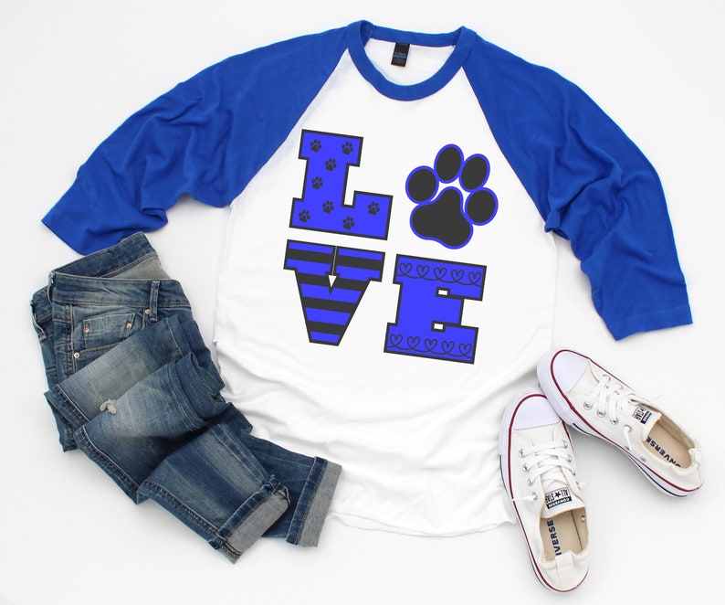 Paw SVG, Paw Print, School Mascot, School Spirit, Panthers, Lions ...