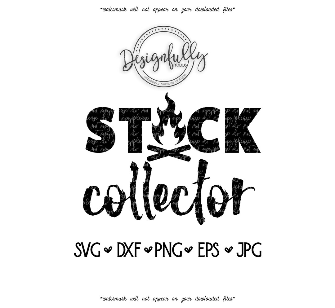 Stick Collector SVG, Camping SVG, Happy Camper, Kids Camping Shirt ...