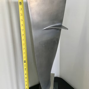 HUGE Boeing 737 Titanium Jet Engine Fan Blade. Display Pilot Gift Desk ...