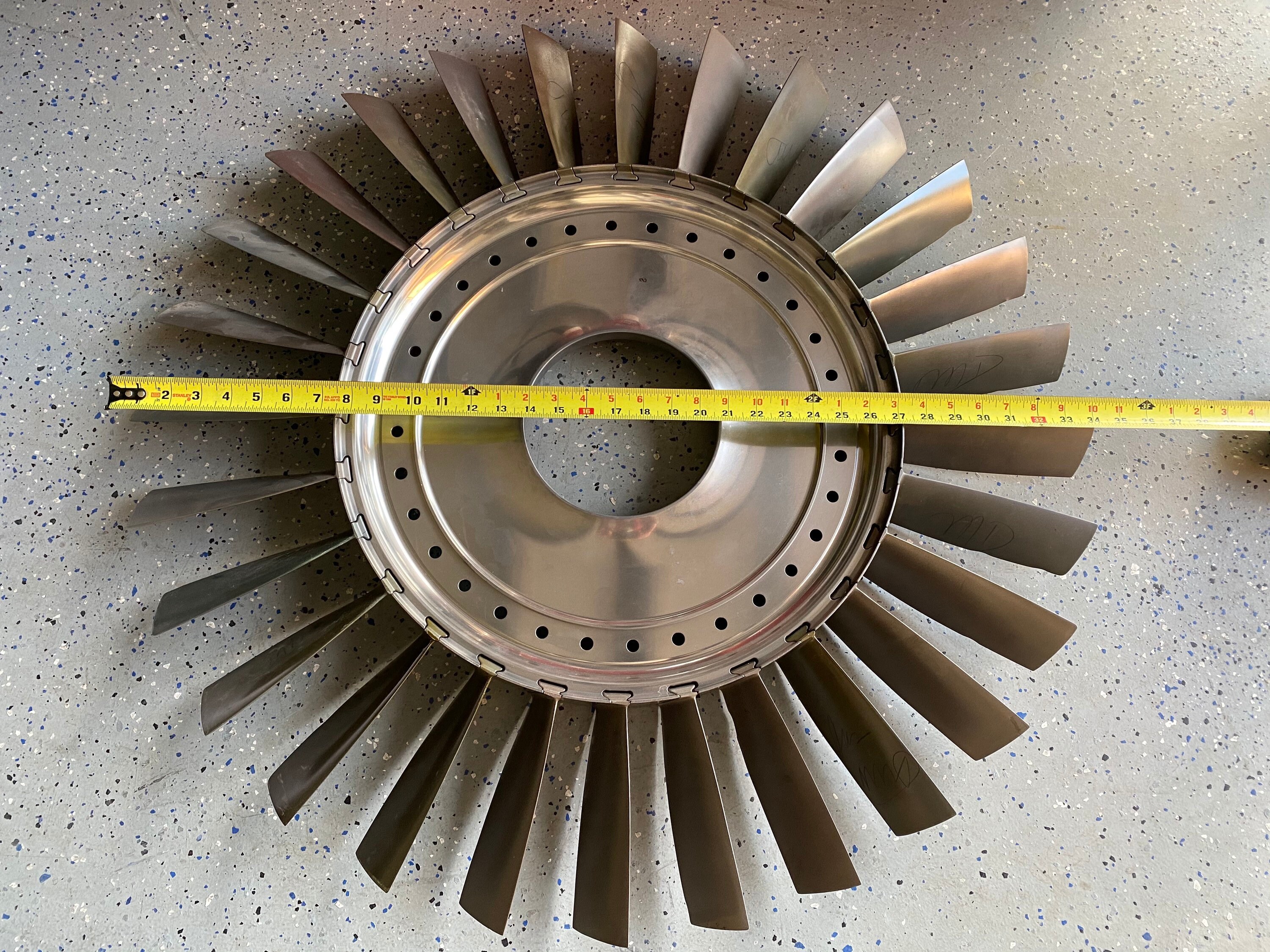 B-52 Stratofortress Titanium Jet Engine Disk. Boeing Table - Etsy
