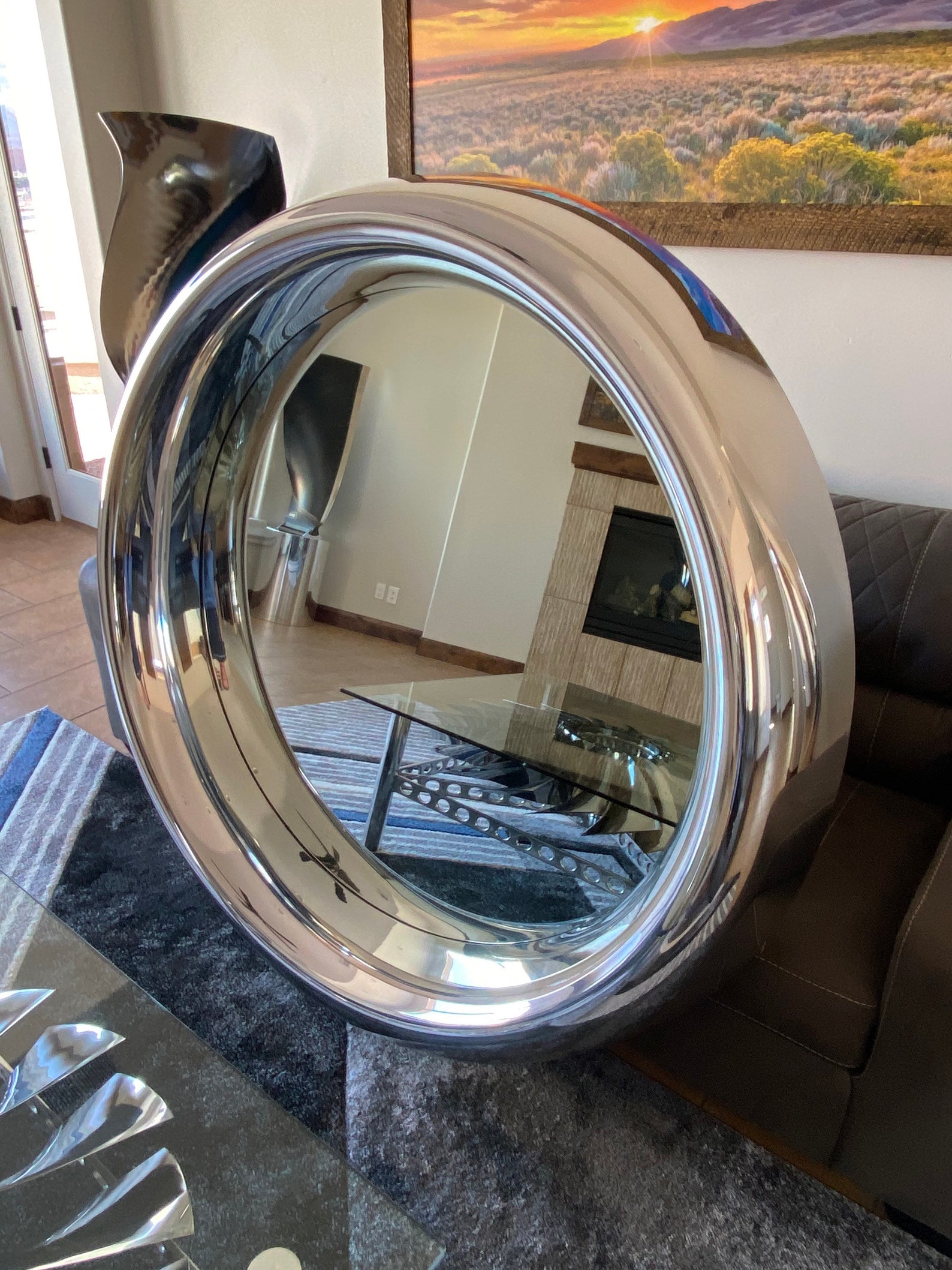 Huge Aircraft Jet Engine Inlet Mirror. Pilot Gift Desk Model - Etsy