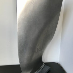 HUGE Airbus A-319 A-320 Titanium Jet Engine FAN Blade. Pilot Gift Desk ...