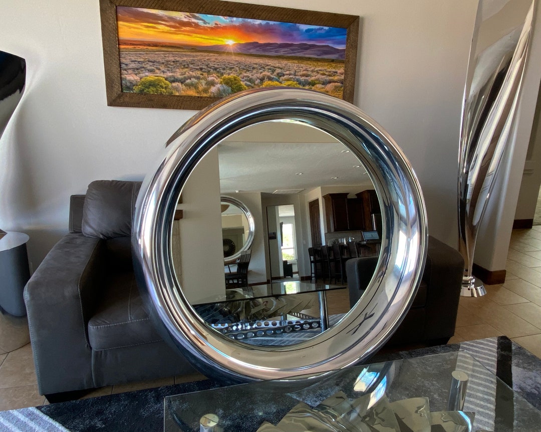 Huge Aircraft Jet Engine Inlet Mirror. Pilot Gift Desk Model Captain ...