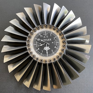 Titanium Turbine Jet Engine Disk Altimeter Clock F-5/T-38 - Etsy