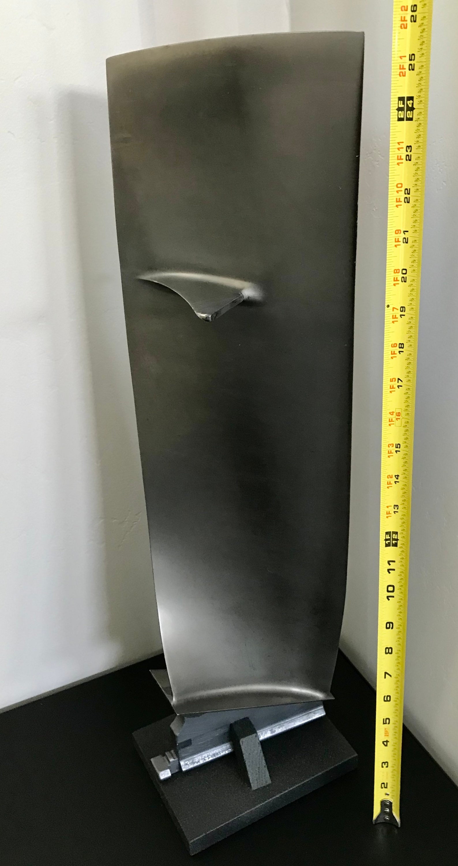 HUGE Boeing 737 Titanium Jet Engine Fan Blade. Display Pilot Gift Desk ...