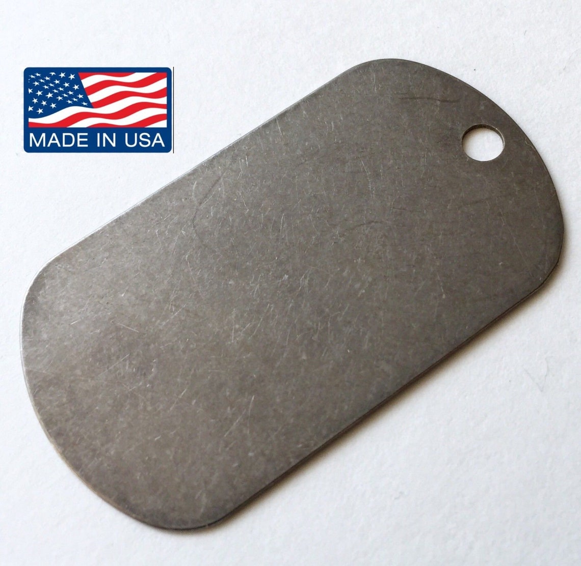 Titanium Rainbow Natural Dog Tag USA. ID Medical Alert Chain - Etsy Denmark