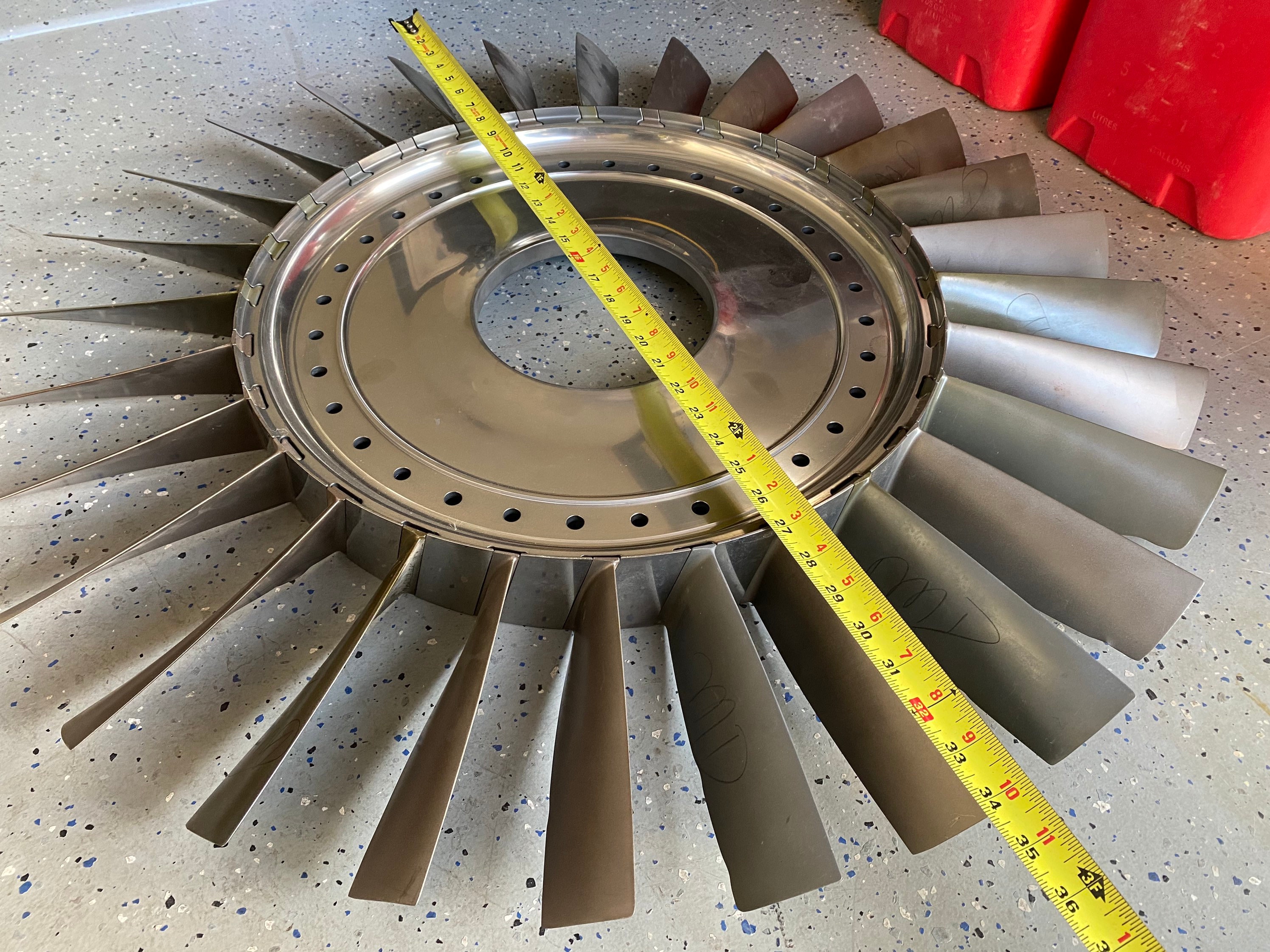 B-52 Stratofortress Titanium Jet Engine Disk. Boeing Table - Etsy
