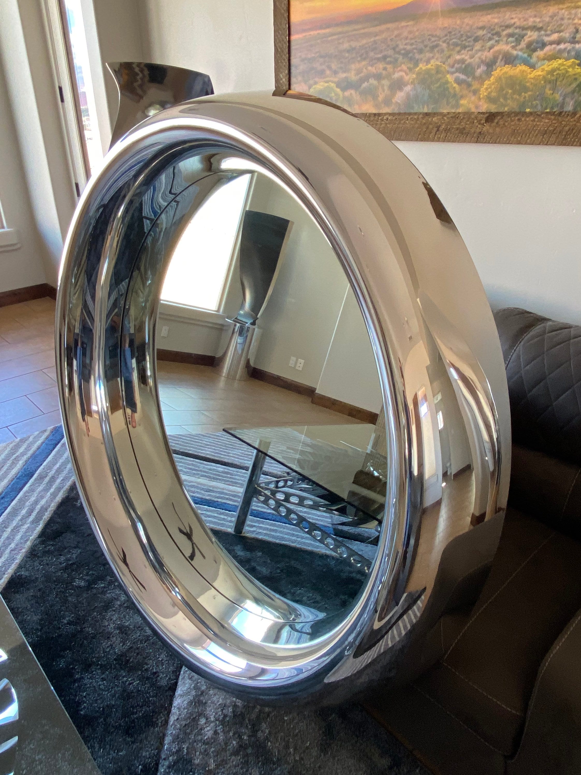 Huge Aircraft Jet Engine Inlet Mirror. Pilot Gift Desk Model Captain ...