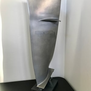 HUGE Boeing 737 Titanium Jet Engine Fan Blade. Display Pilot Gift Desk ...