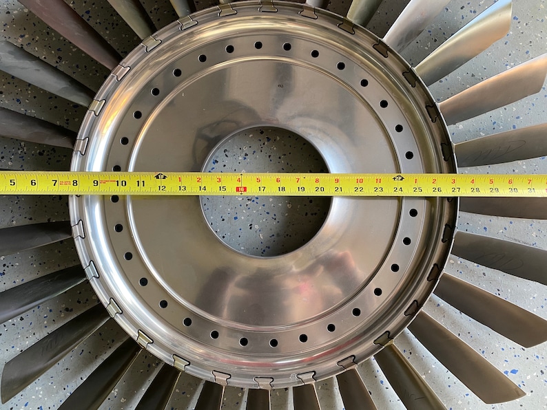 B-52 Stratofortress Titanium Jet Engine Disk. Boeing Table | Etsy