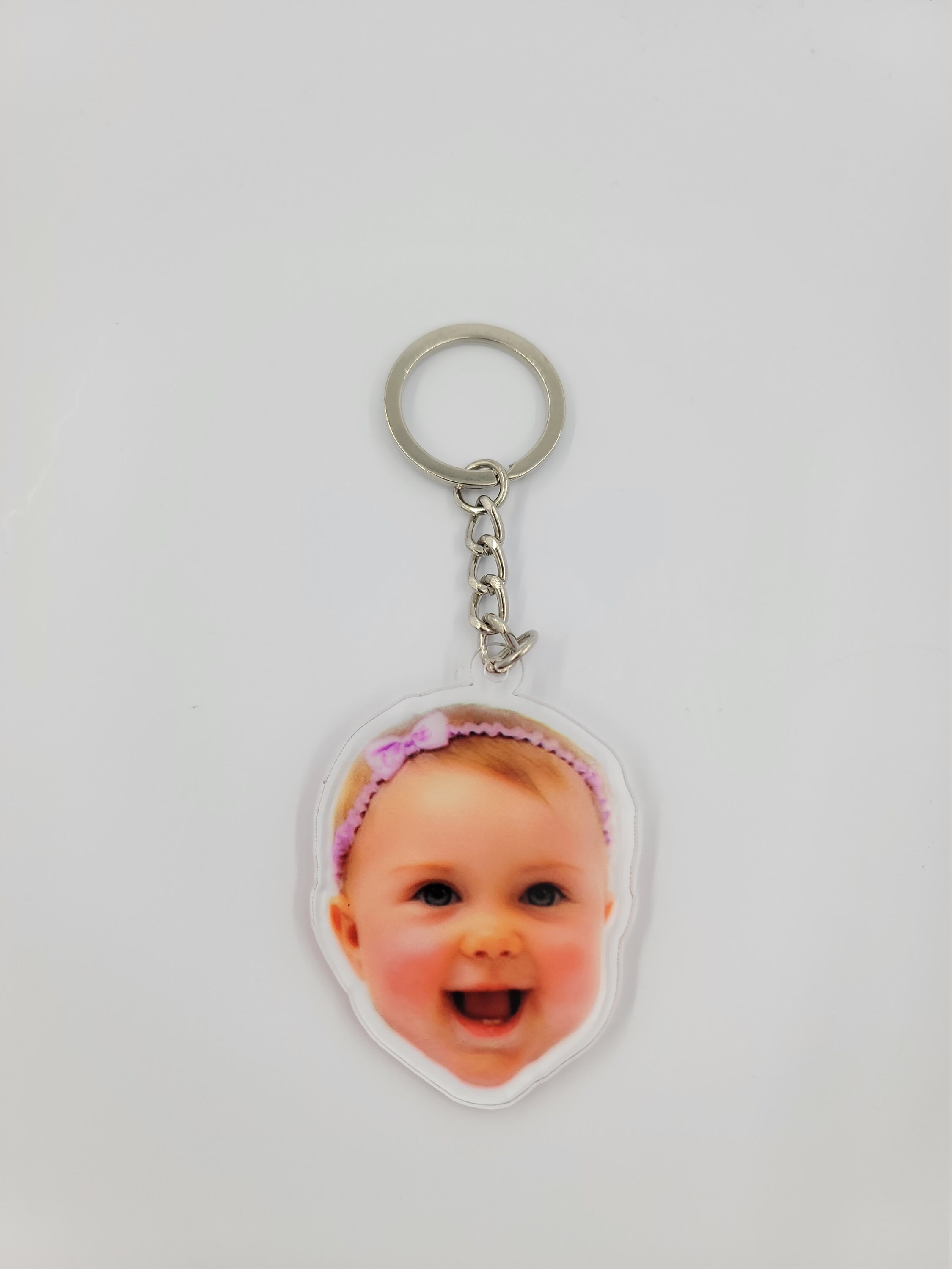 Baby photo Keychain UV Printed on acrylic. Not Vinyl. | Etsy