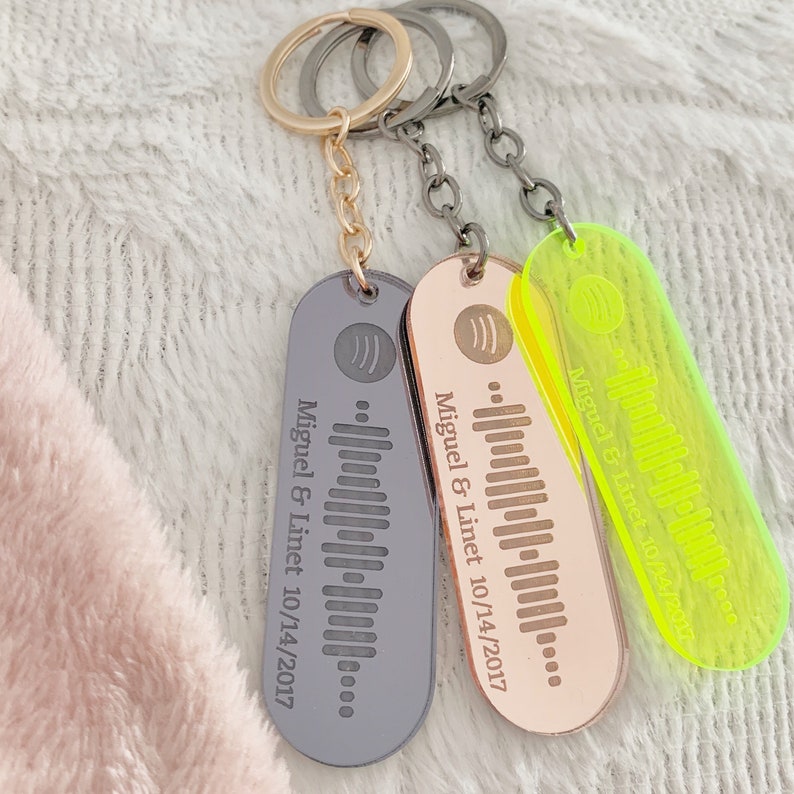 2 Personalized Spotify Code Keychain Laser Engraved | Etsy 2 Personalized Spotify Code Keychain Laser Engraved | Etsy