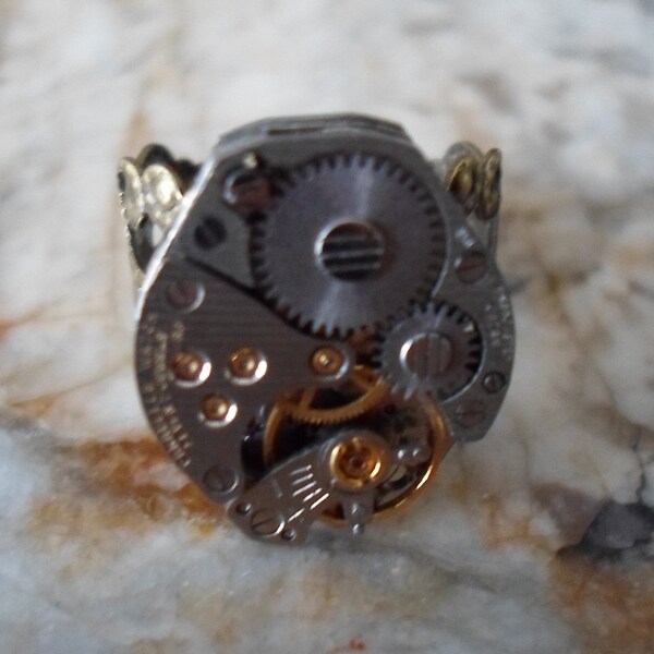 Watch Movement Ring - Etsy