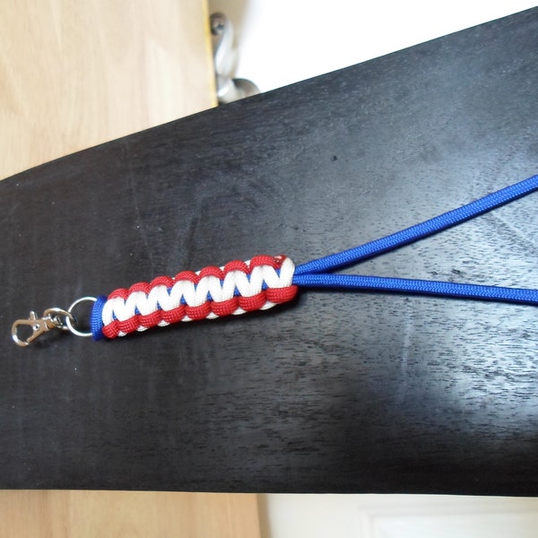 Red White and Blue Lanyard - Etsy
