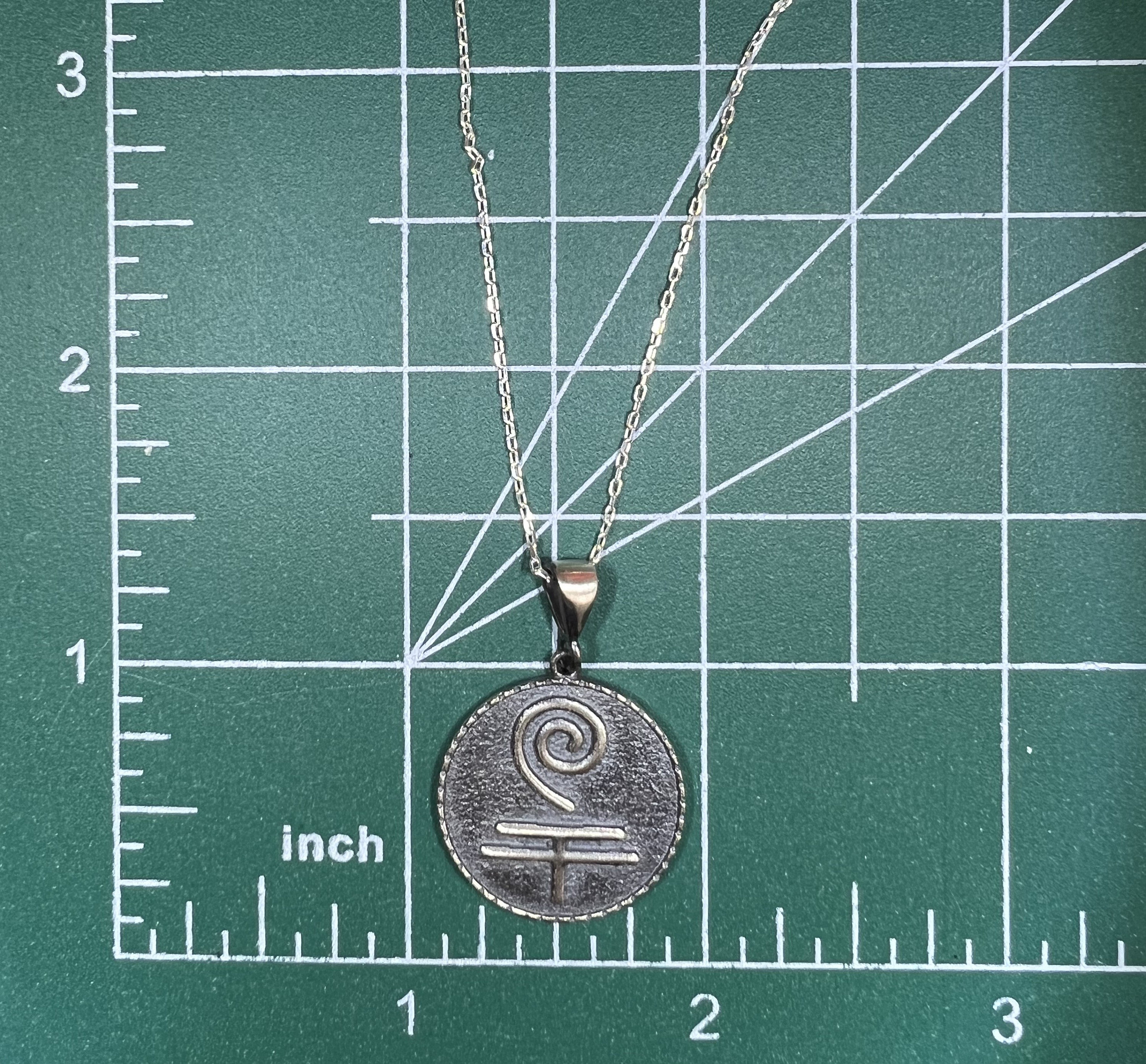 925 Sterling Silver Four Elements Necklace/ Earth Element Pendant/earth ...