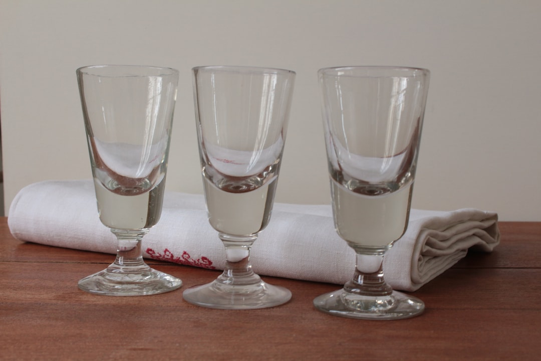 Set of Three French Antique Absinthe Glasses - Etsy