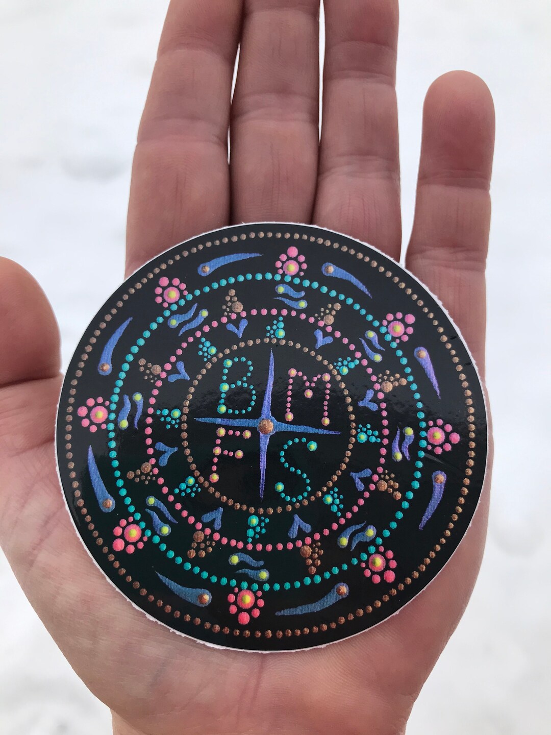 3" BMFS Dot Art Sticker/ Billy Sticker/ Vinyl Die Cut Sticker/ Strings ...