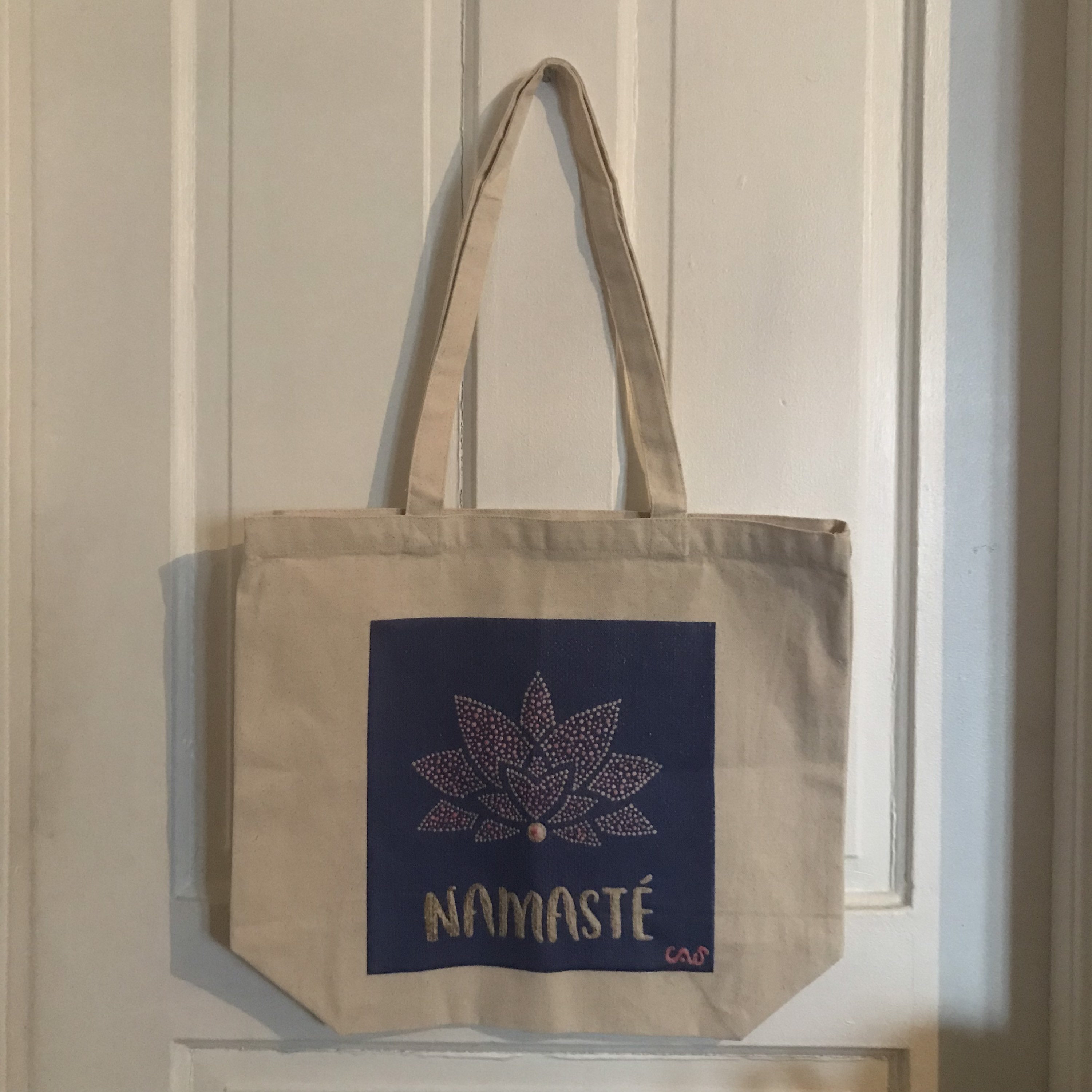15x 18 namasté Cotton Canvas Bag - Etsy UK