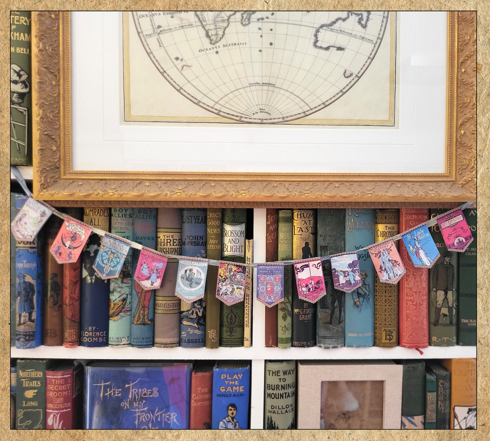 Vintage Book Bunting / Printable Bunting / Vintage Bunting / Instant ...