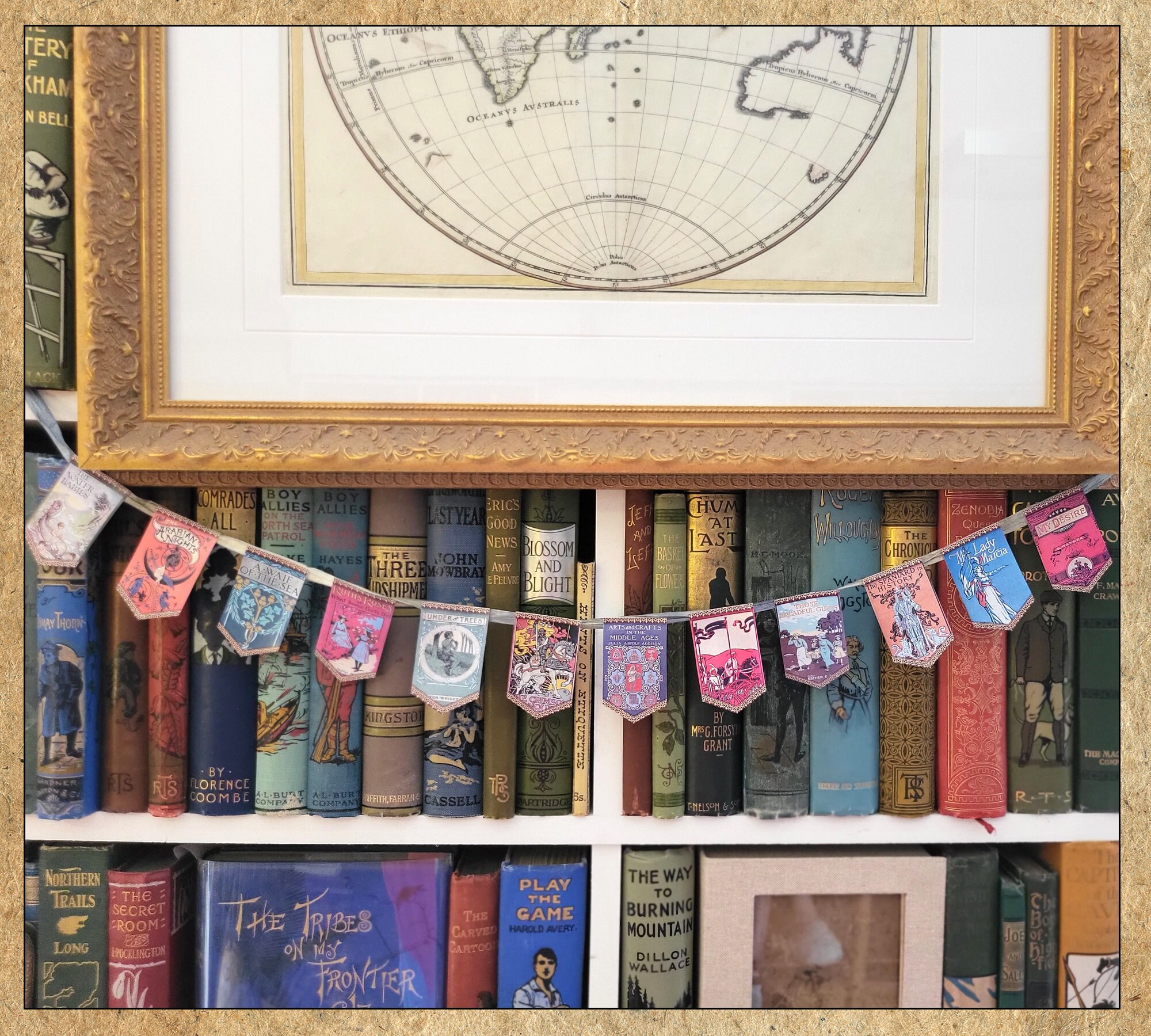 Vintage Book Bunting / Printable Bunting / Vintage Bunting / Instant ...