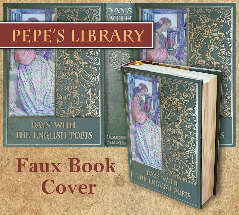 Printable Vintage Book Covers / Antique Decor / Vintage Book - Etsy