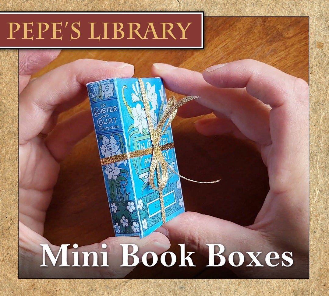 Printable Gift Box Vintage Books / Book Club Gifts / Chocolate Box ...