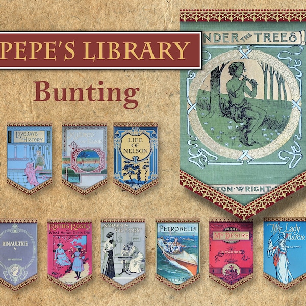 Book Bunting - Etsy
