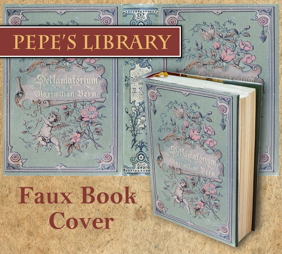 Printable Vintage Book Covers / Antique Decor / Vintage Book Cover ...