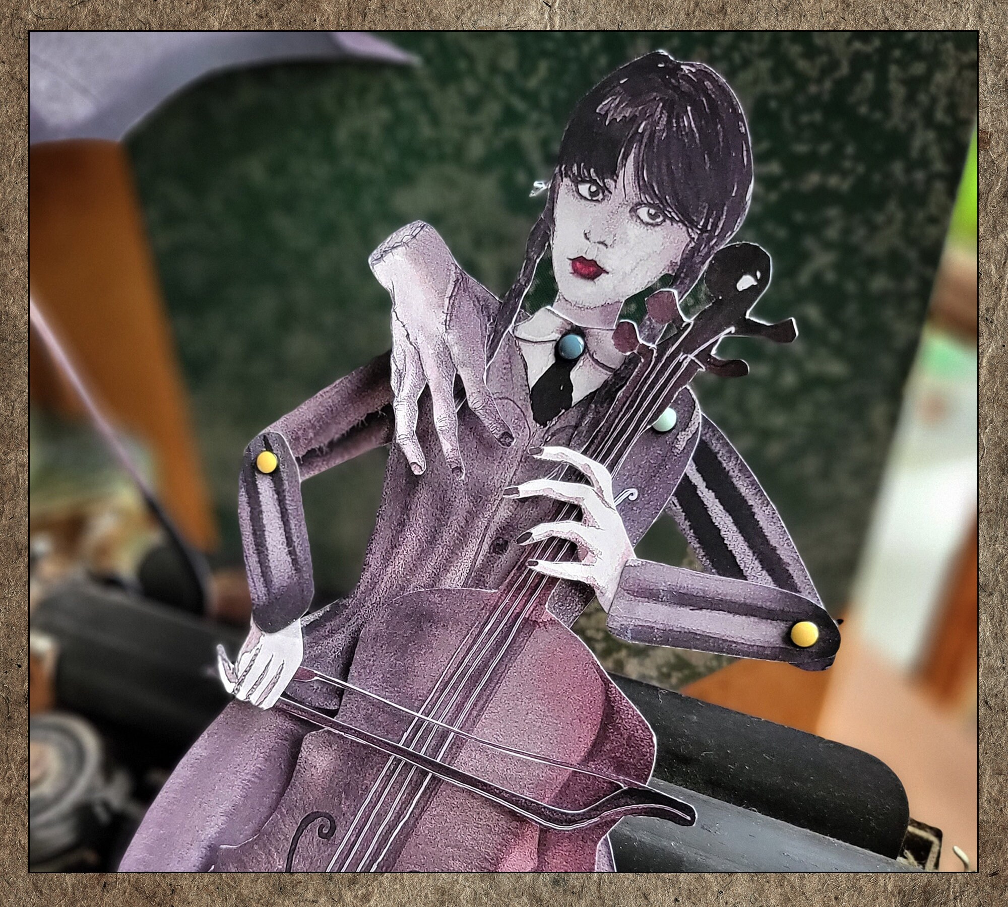 Wednesday Paper Doll / Gifts for Teens / Halloween / Gothic Gift / Gift ...