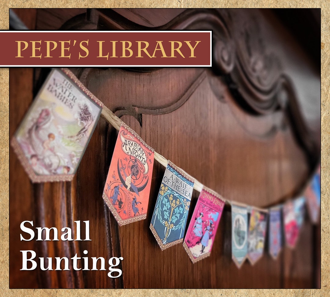 Vintage Book Bunting / Printable Bunting / Vintage Bunting / Instant ...